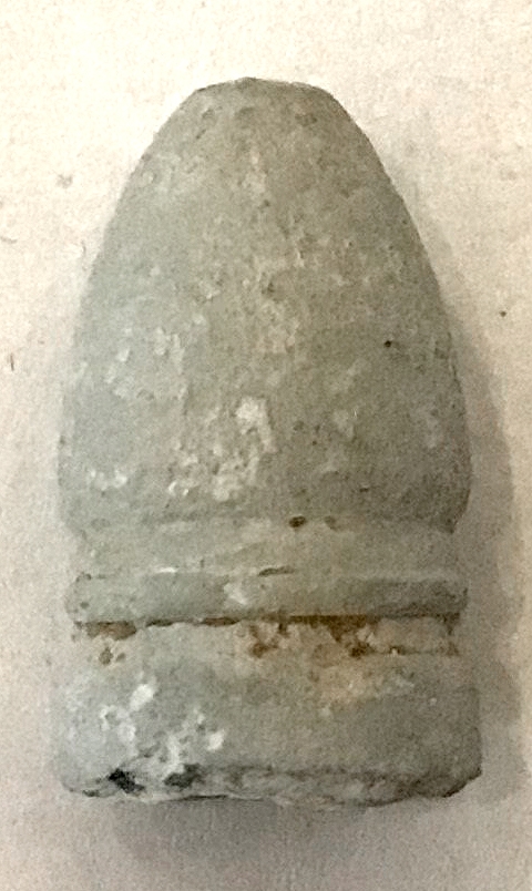 DROPPED CONFEDERATE .58 CALIBER GARDNER PATENT BULLET, RECOVERED IN ...