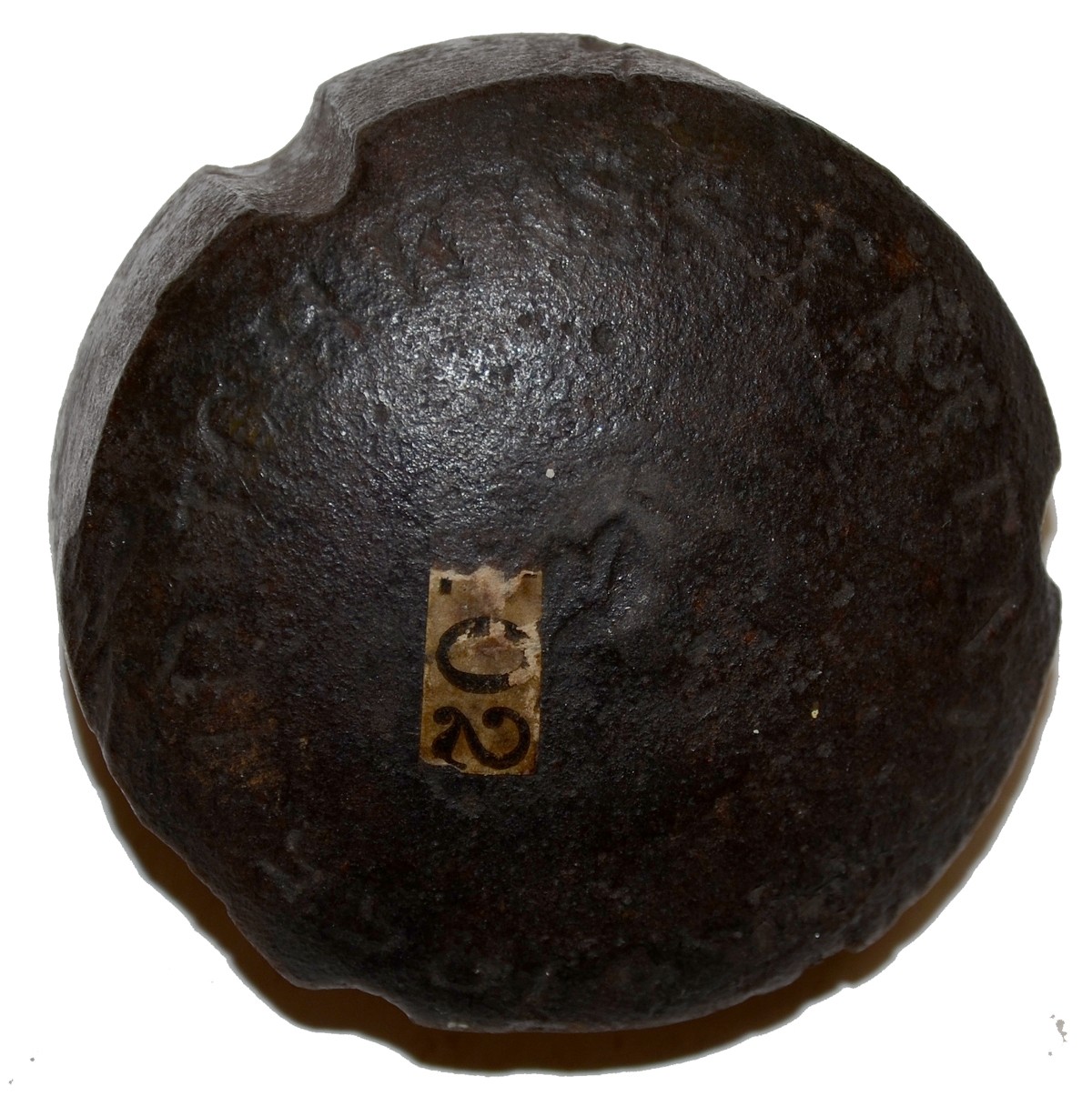 US 3.00 INCH HOTCHKISS SHELL FRAGMENT FROM THE PHILADELPHIA CIVIL WAR ...