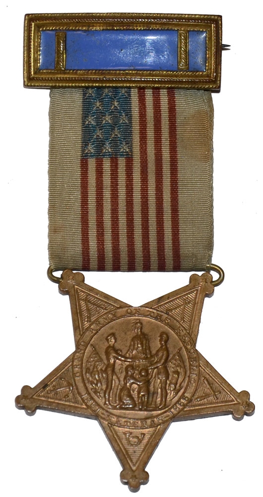 GAR POST LEVEL SERVING OFFICER BADGE FROM THE MOLLUS MUSEUM — Horse Soldier
