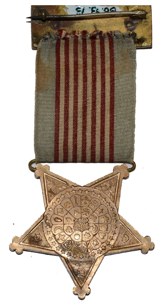 GAR POST LEVEL SERVING OFFICER BADGE FROM THE MOLLUS MUSEUM — Horse Soldier