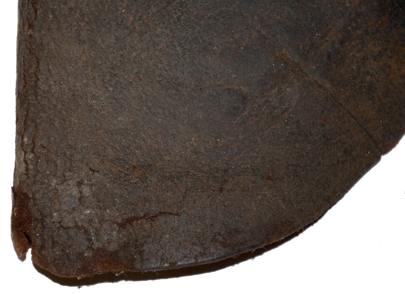 CONFEDERATE LEAD RIVET FIELD REPAIRED HOLSTER, SHIELDS MUSEUM, FIRST ...