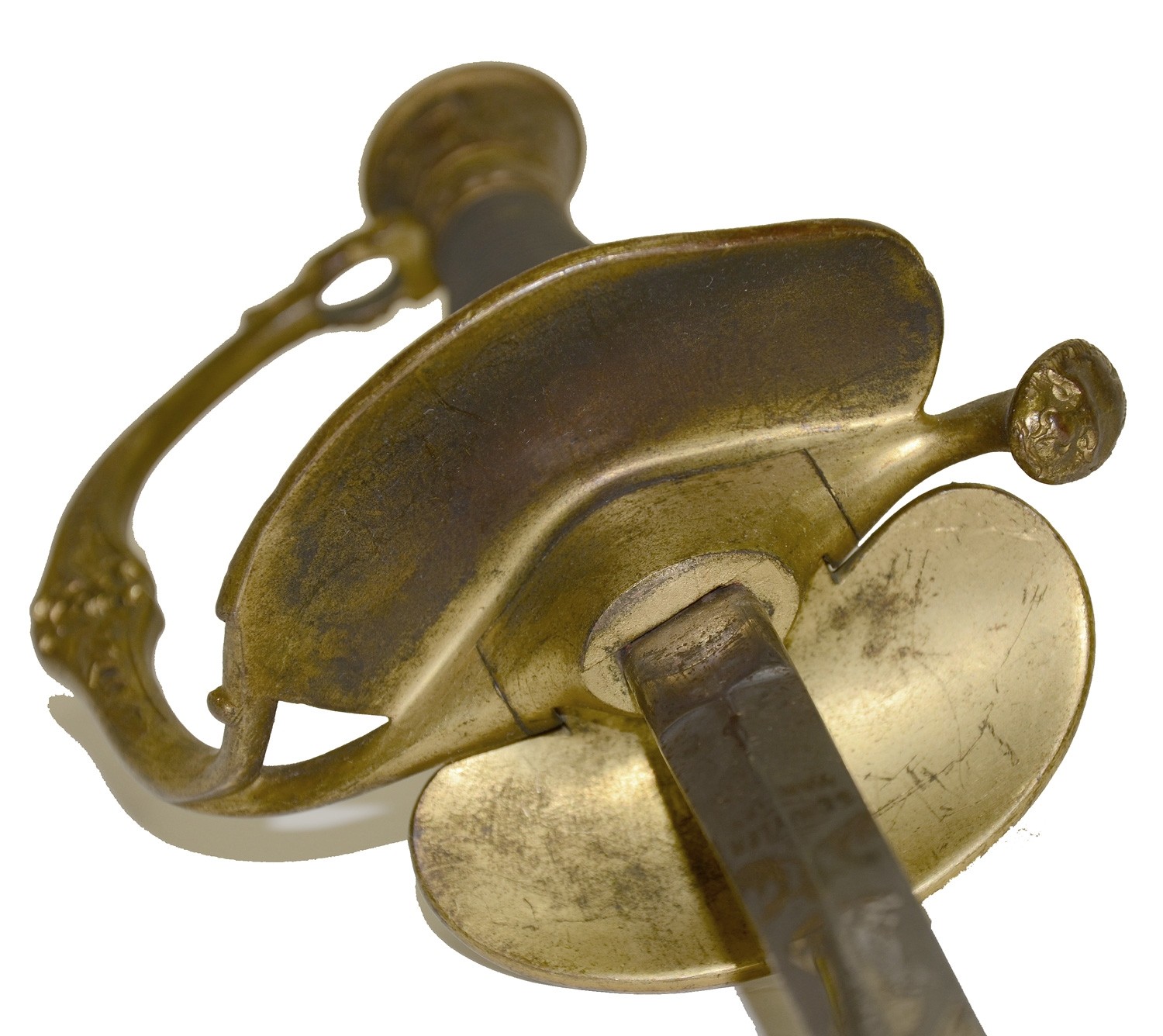 SCHUYLER, HARTLEY AND GRAHAM SILVER GRIPPED TRANSITIONAL 1860 STAFF AND ...