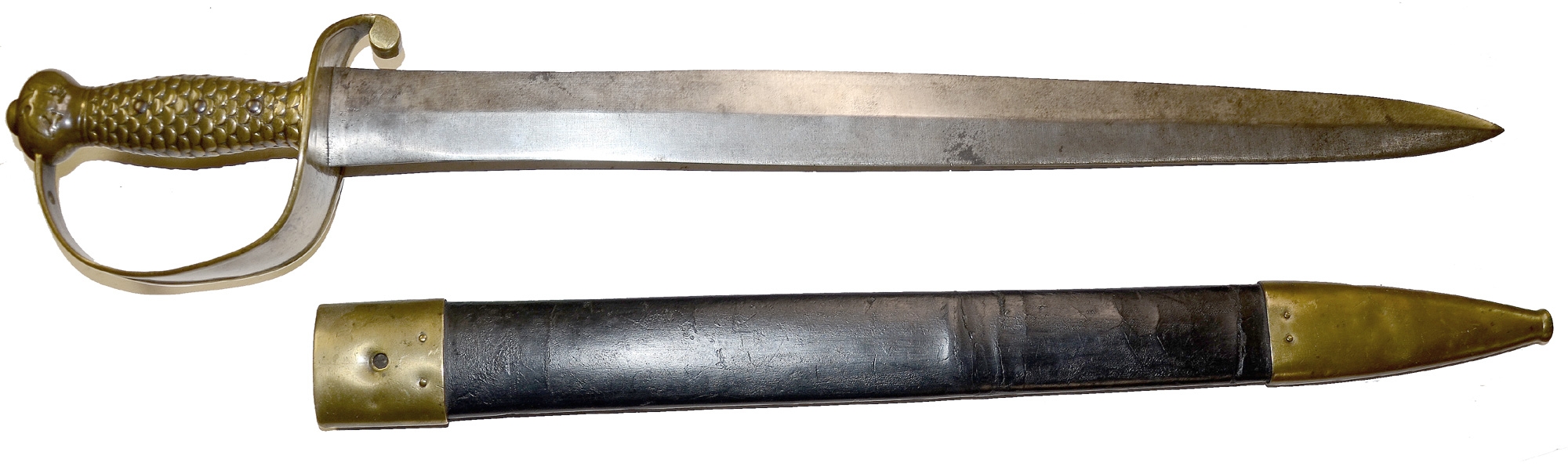 US MODEL 1841 NAVAL CUTLASS & SCABBARD BY AMES DATED 1842 — Horse Soldier