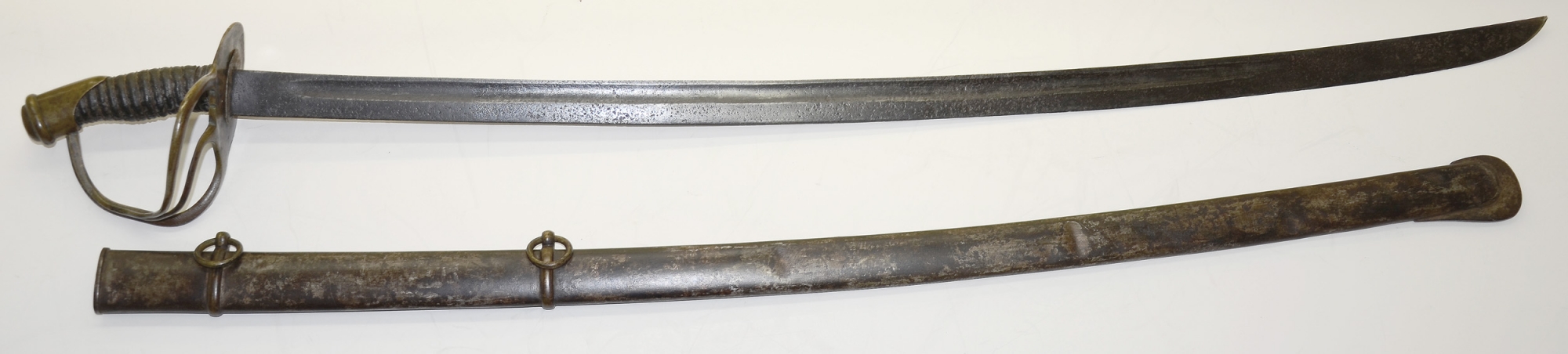 EARLY WAR CONFEDERATE CAVALRY SABER BY THOMAS LEECH, MEMPHIS NOVELTY ...