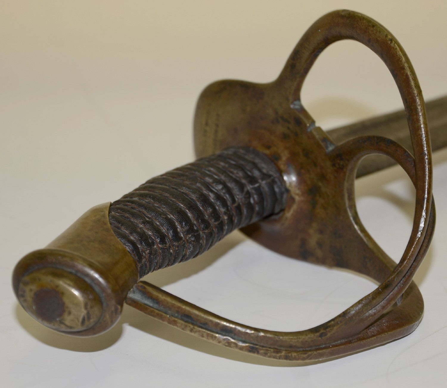 EARLY WAR CONFEDERATE CAVALRY SABER BY THOMAS LEECH, MEMPHIS NOVELTY ...