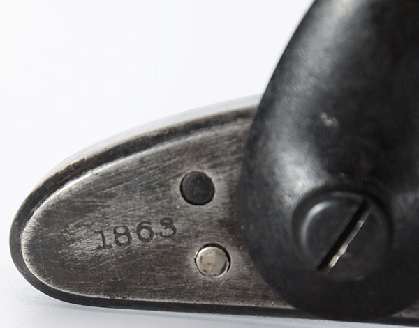 LOCK FOR MODEL 1861 SPRINGFIELD DATED 1863 — Horse Soldier