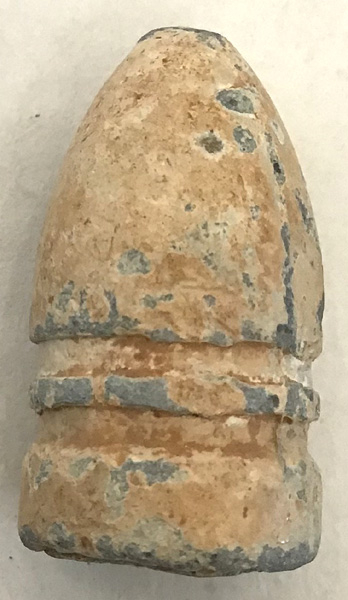 CONFEDERATE .58 CALIBER GARDNER PATENT BULLET RECOVERED AT LITTLE ROUND ...