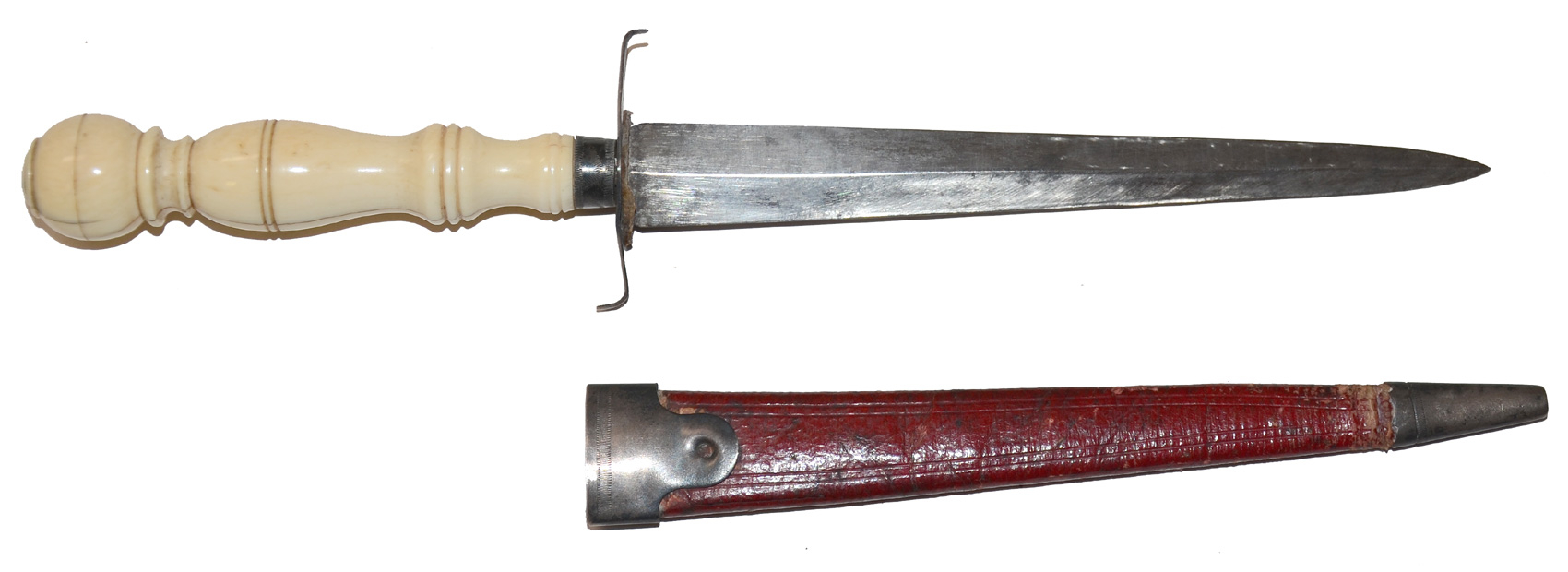 PRETTY SILVER MOUNTED DIRK, AMERICAN OR ENGLISH CA. 1820 — Horse Soldier