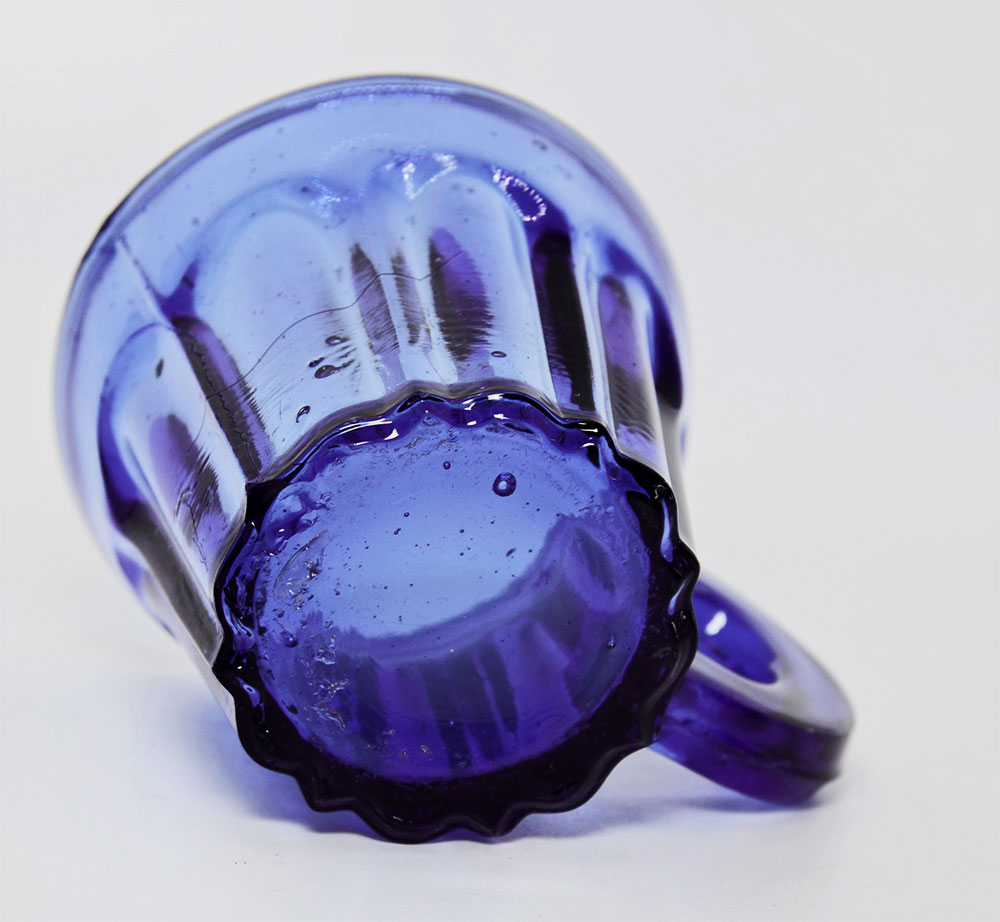 1850 COBALT BLUE SHOT GLASS FROM THE PITTSBURGH AREA — Horse Soldier