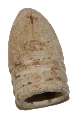 US .58 CALIBER MINIE BALL WITH “US” BASE, RECOVERED ON THE FIRST DAY’S ...