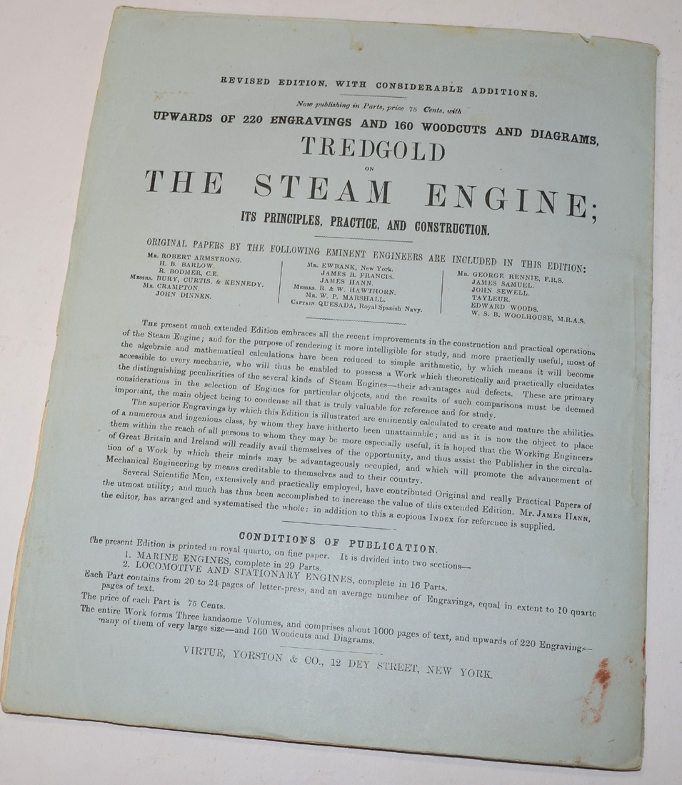 1864 BOOKLET ISSUED IN SERIAL FORM TITLED “THE WAR WITH THE SOUTH” WITH ...
