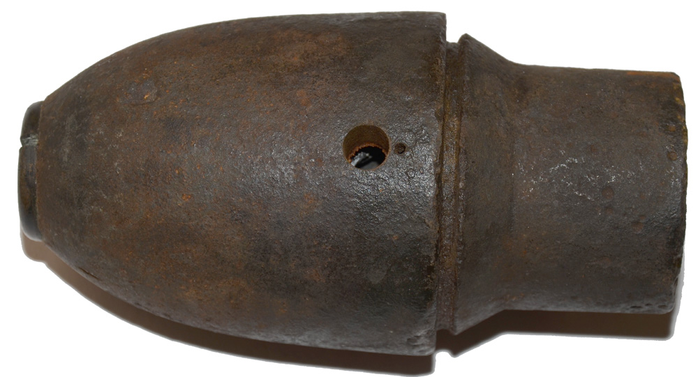 U.S. 3” HOTCHKISS ARTILLERY SHELL WITH PERCUSSION FUSE — Horse Soldier