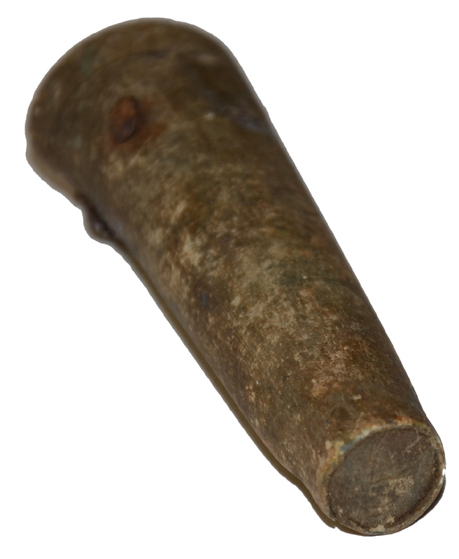 CONFEDERATE BAYONET SCABBARD TIP FROM GETTYSBURG’S SHIELDS MUSEUM ...