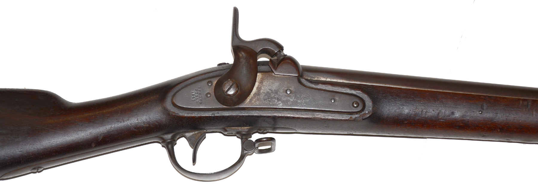 CAPTURED & COLLECTED MODEL 1842 SPRINGFIELD SMOOTHBORE MUSKET DATED ...