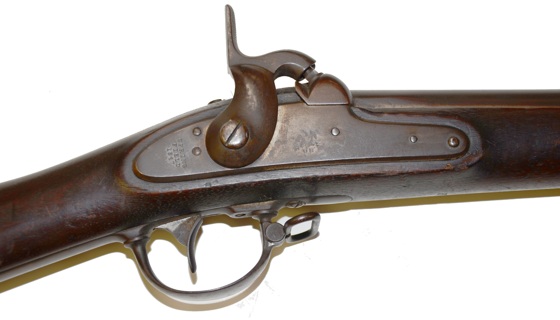 CAPTURED & COLLECTED MODEL 1842 SPRINGFIELD SMOOTHBORE MUSKET DATED ...