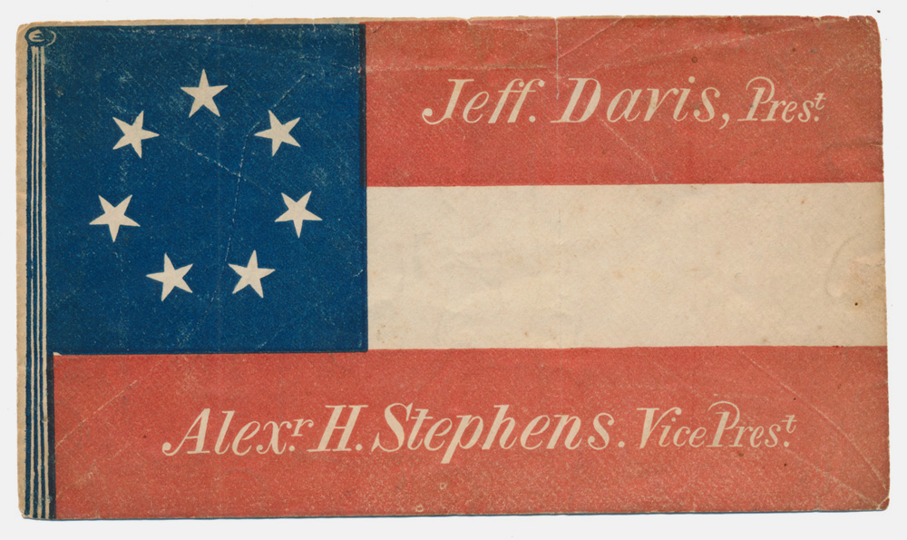 CONFEDERATE FLAG PATRIOTIC COVER — Horse Soldier