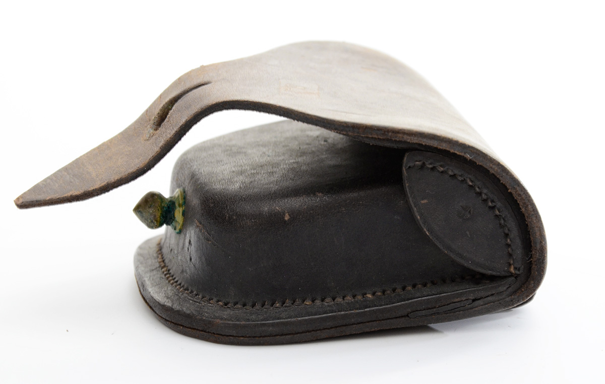 EXCELLENT CIVIL WAR CAP BOX BY NECE WITH FULL FLEECE AND INSPECTOR ...