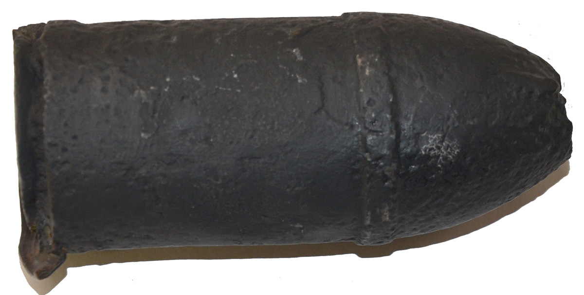 CONFEDERATE 3” READ ARTILLERY SHELL – REASSEMBLED GROUND BURST — Horse ...