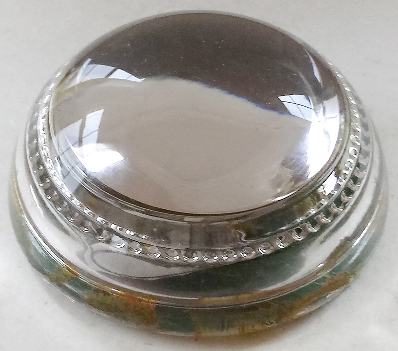 PAPERWEIGHT WITH WEST POINT CADET IMAGE OF LT. COL. THOMAS J. BERRY, C ...