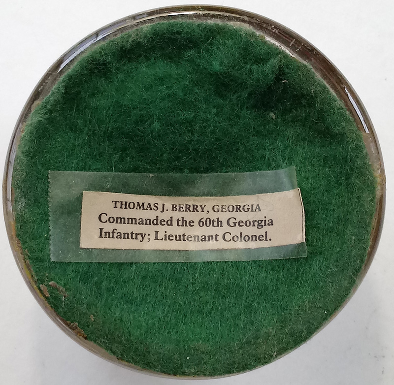 PAPERWEIGHT WITH WEST POINT CADET IMAGE OF LT. COL. THOMAS J. BERRY, C ...