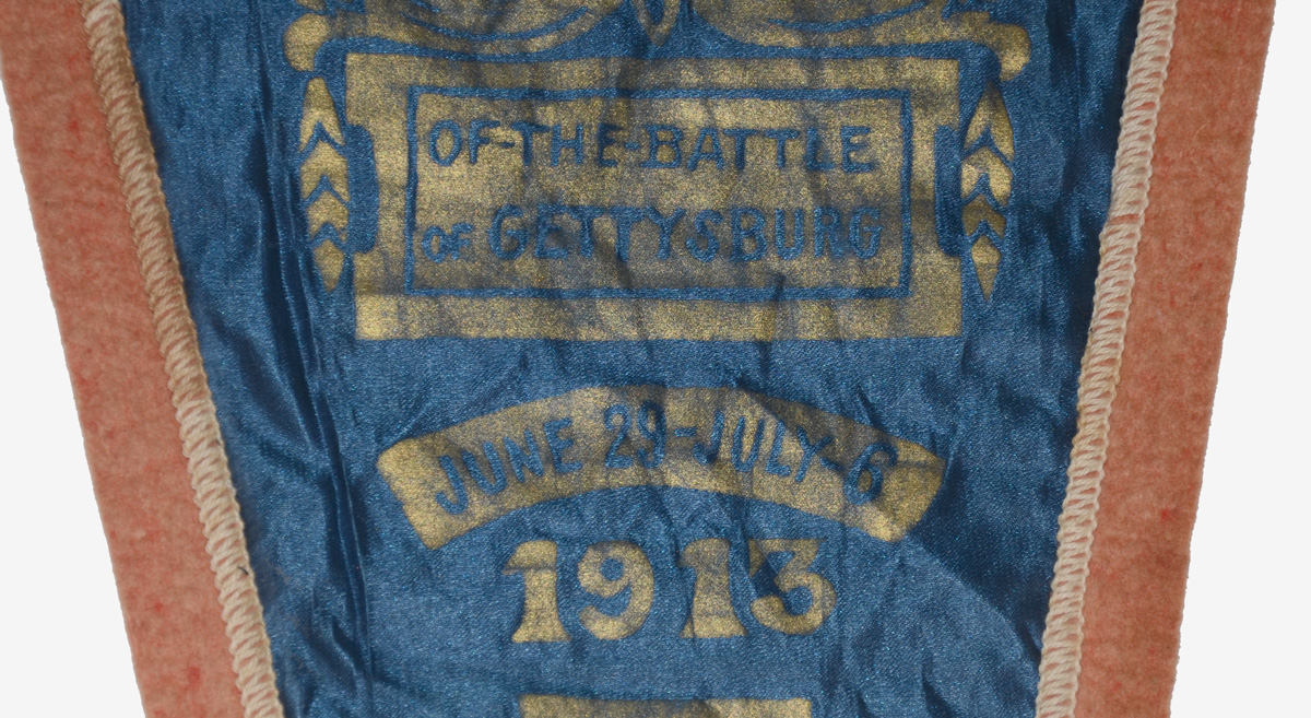 1913 SEMI-CENTENNIAL CELEBRATION OF BATTLE OF GETTYSBURG PENNANT ...