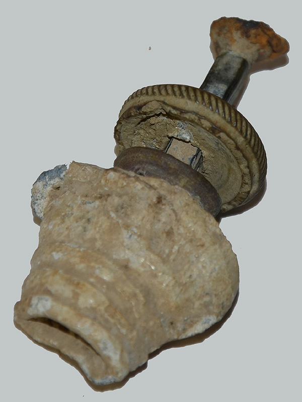 BULLET FIRED INTO BRASS ENFIELD TOMPION — Horse Soldier