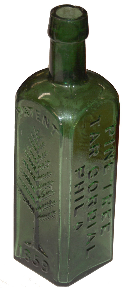 WISHART’S PINE TREE TAR CORDIAL BOTTLE — Horse Soldier