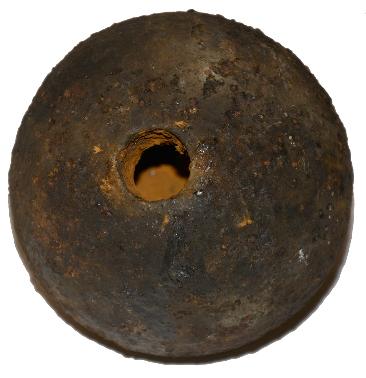 12-PDR. SPHERICAL SHELL FROM SOLDIERS NATIONAL MUSEUM (CHARLIE WEAVER ...