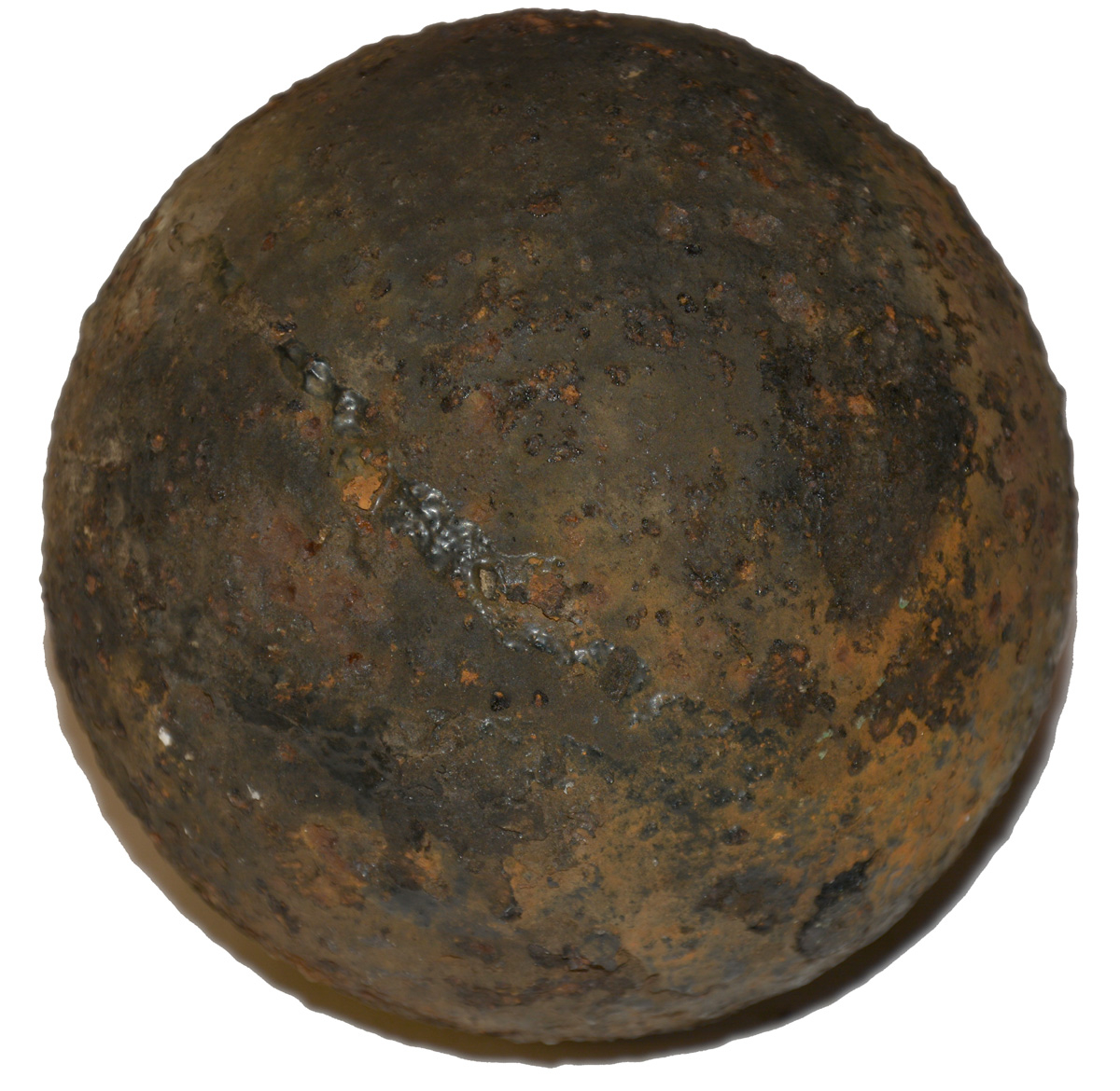 12-PDR. SPHERICAL SHELL FROM SOLDIERS NATIONAL MUSEUM (CHARLIE WEAVER ...