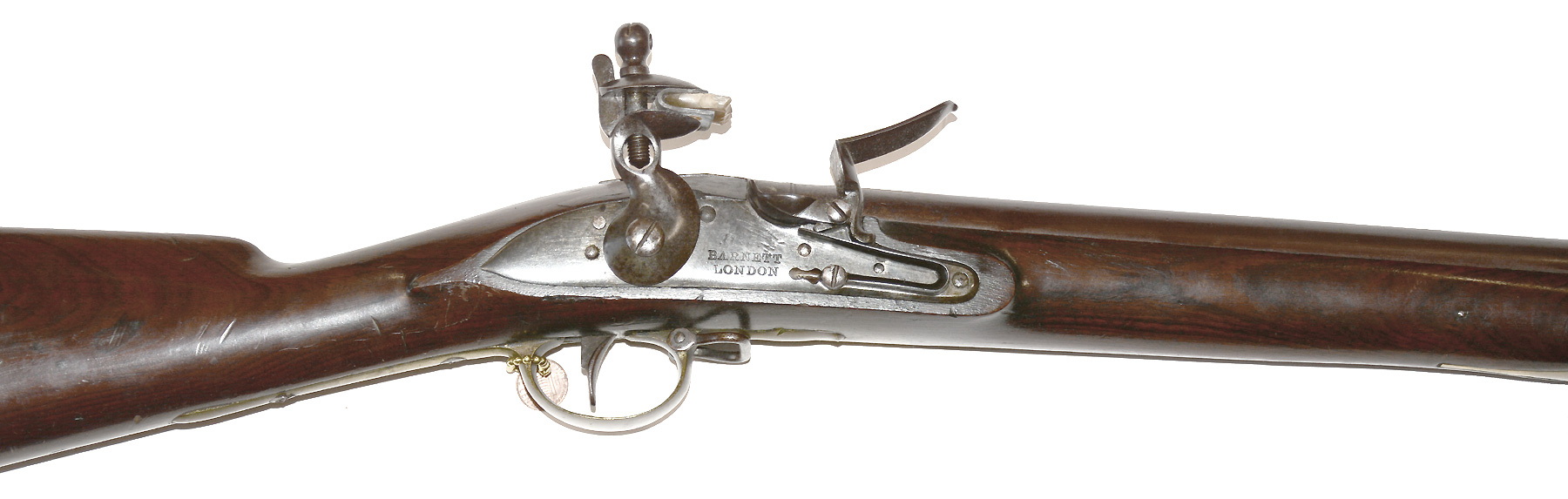 THIRD MODEL BROWN BESS BY BARNETT WITH BAYONET AND RACK NUMBER — Horse ...
