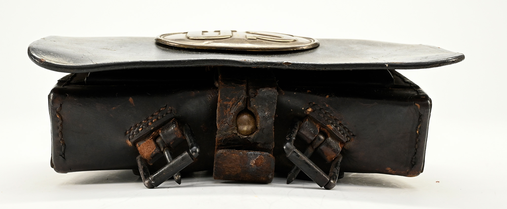 PATTERN 1861 .58 CARTRIDGE BOX BOLDLY MARKED BY BOYD AND SONS, COMPLETE ...