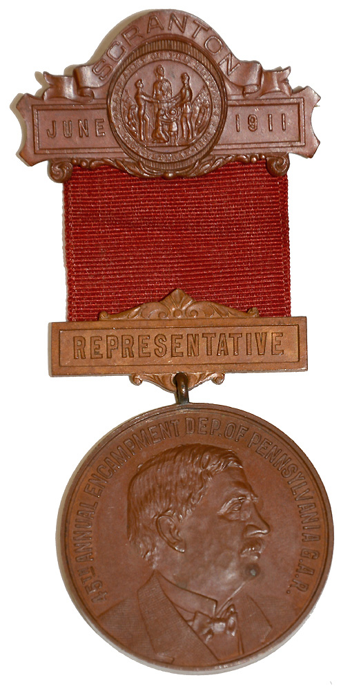 1911 REPRESENTATIVE MEDAL FOR 45TH NATIONAL GAR ENCAMPMENT — Horse Soldier