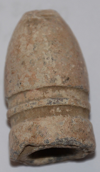 DROPPED CONFEDERATE .58 CALIBER GARDNER PATENT MINIE BALL RECOVERED IN ...