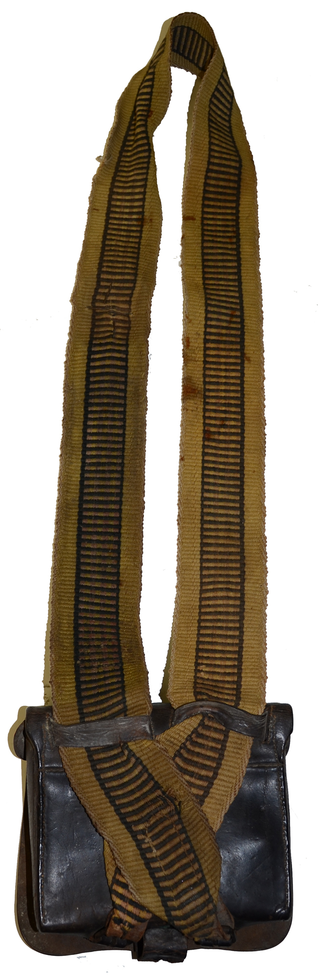 BULLET STRUCK M1839 CARTRIDGE BOX WITH SLING AND PLATES — Horse Soldier