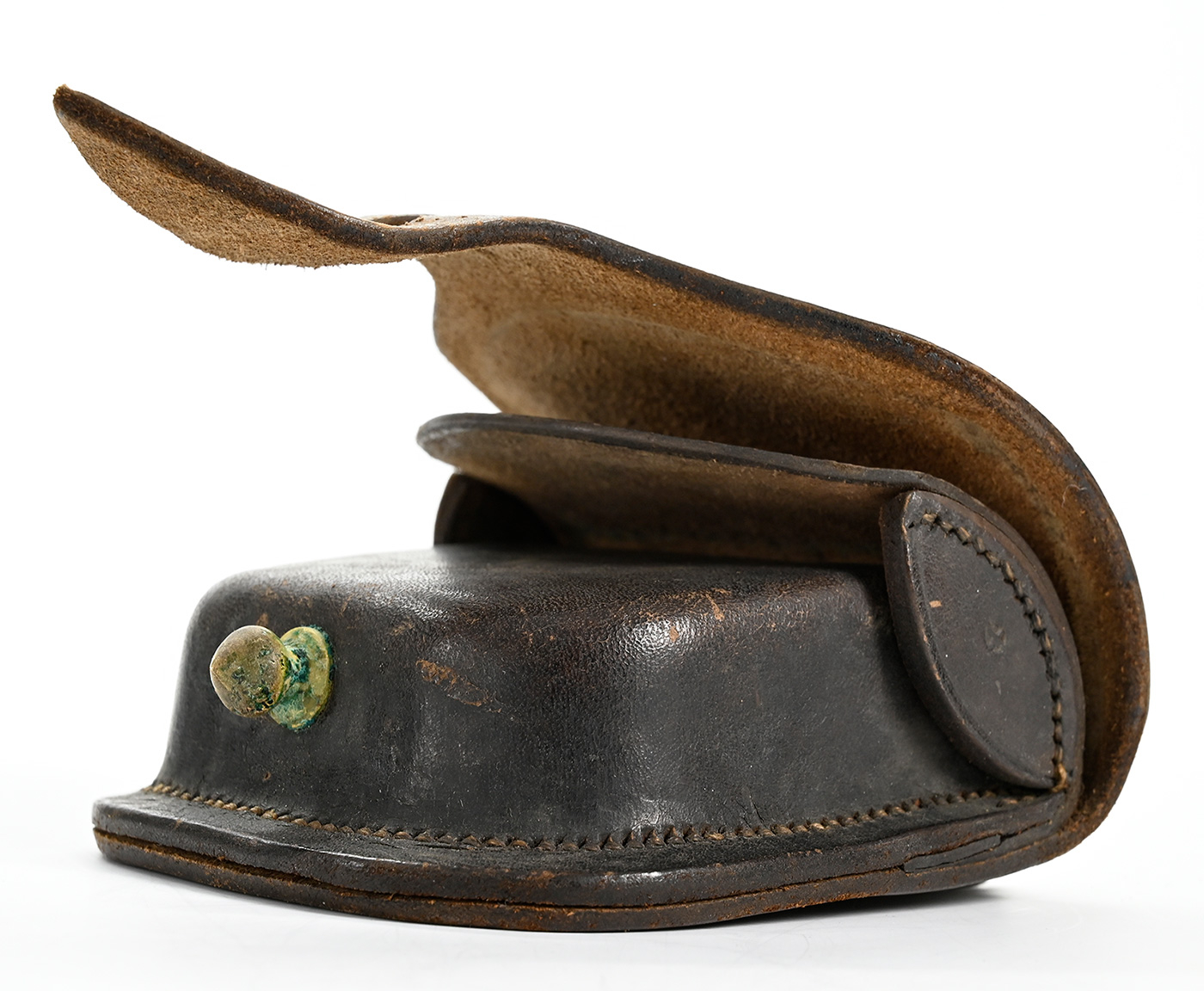 CIVIL WAR CAP BOX BY NECE WITH WOOL AND PICK — Horse Soldier