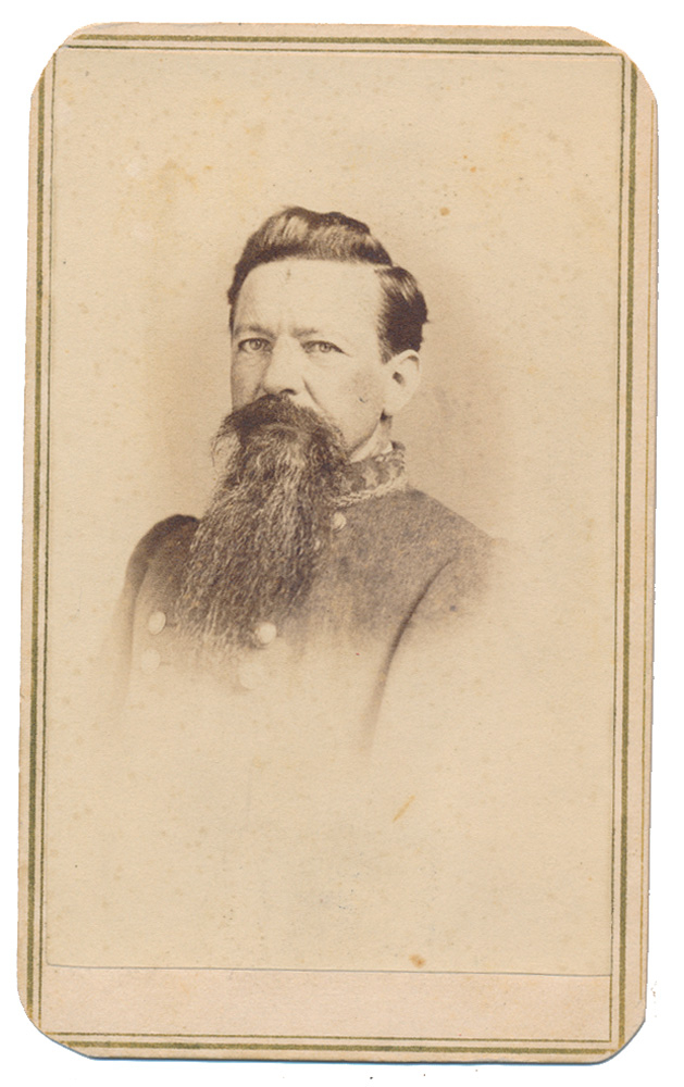 EXCELLENT BUST VIEW OF CONFEDERATE GENERAL HARRY T. HAYS IN UNIFORM ...