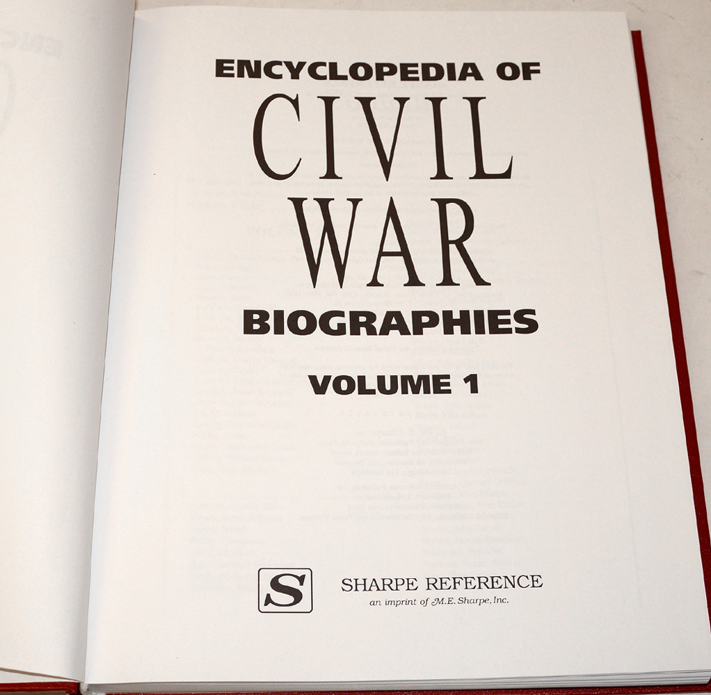 THREE VOLUME SET OF “ENCYCLOPEDIA OF CIVIL WAR BIOGRAPHIES” FROM THE ...