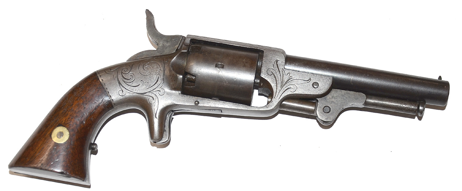 VERY NICE SPUR-TRIGGER BACON ARMS CO. POCKET REVOLVER — Horse Soldier