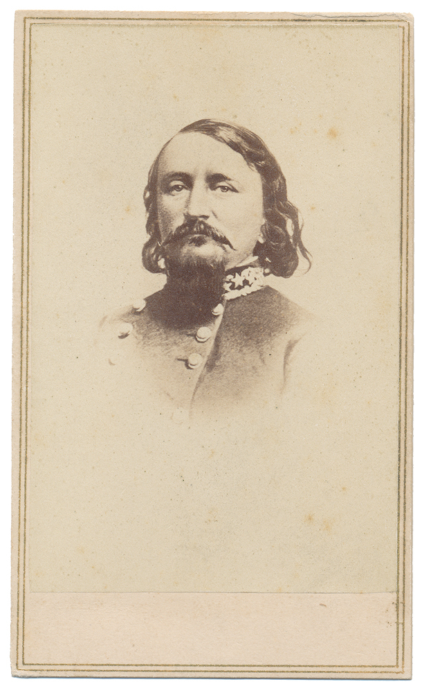 BUST VIEW CDV OF GENERAL GEORGE E. PICKETT — Horse Soldier