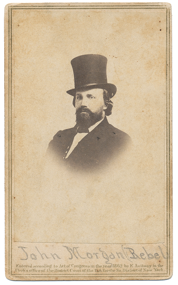 CDV OF A DAPPER LOOKING JOHN HUNT MORGAN IN CIVILIAN CLOTHES — Horse ...