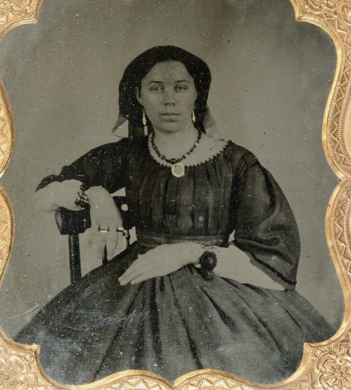 Sixth Plate Ambrotype Of A Very Self Assured Black Woman Ca 1860