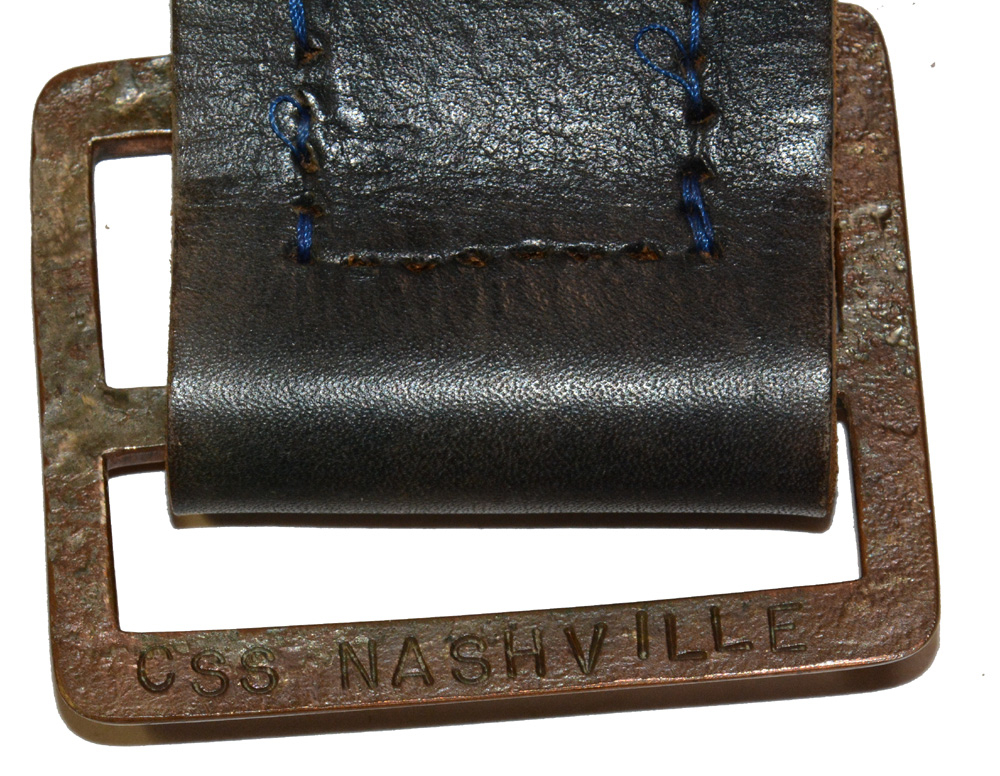 REPRODUCTION CONFEDERATE FRAME BUCKLE MADE FROM C.S.S. NASHVILLE SCRAP ...