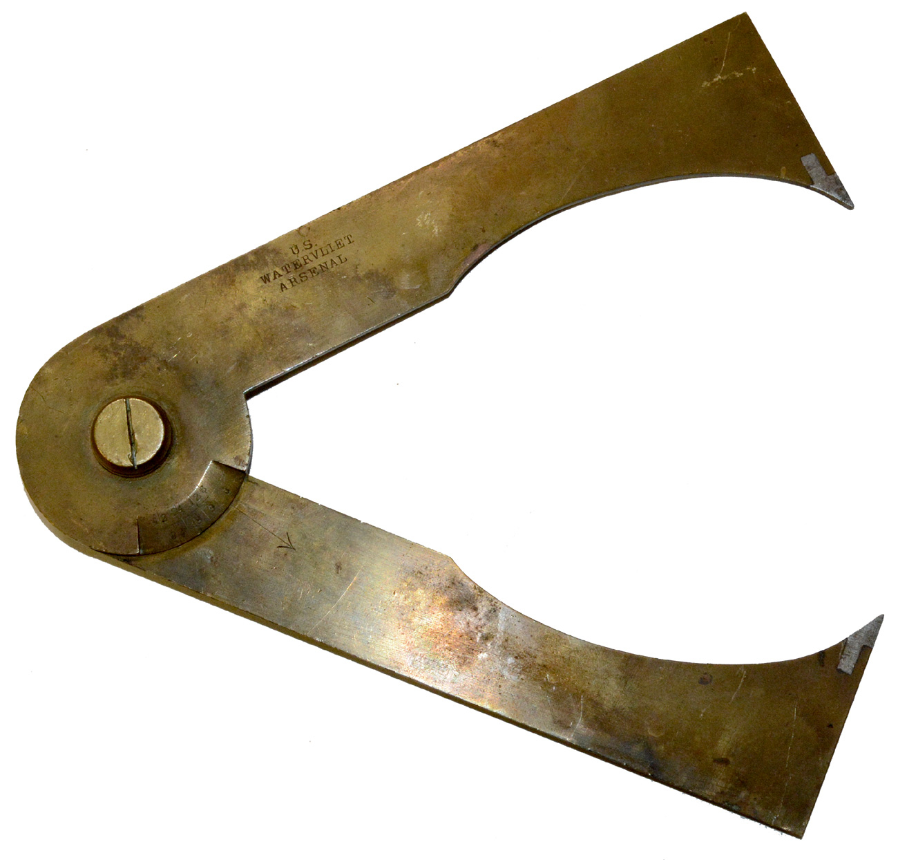 CIVIL WAR WATERVLIET ARSENAL MARKED ARTILLERY CALIPERS — Horse Soldier