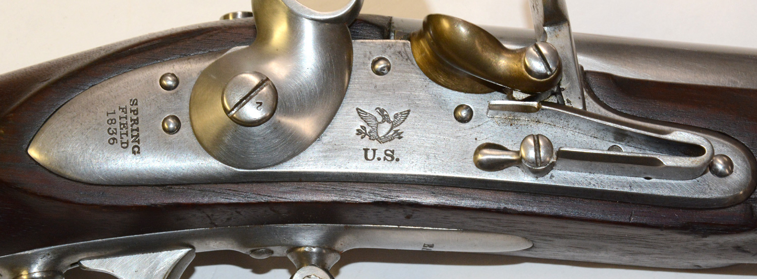 VERY ATTRACTIVE ORIGINAL M1816 TYPE III SPRINGFIELD FLINTLOCK MUSKET ...
