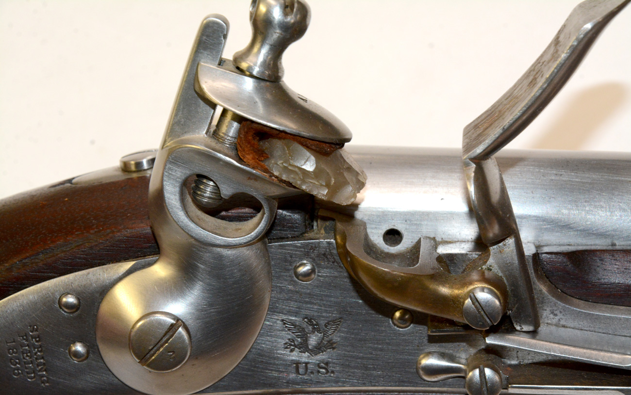 VERY ATTRACTIVE ORIGINAL M1816 TYPE III SPRINGFIELD FLINTLOCK MUSKET ...