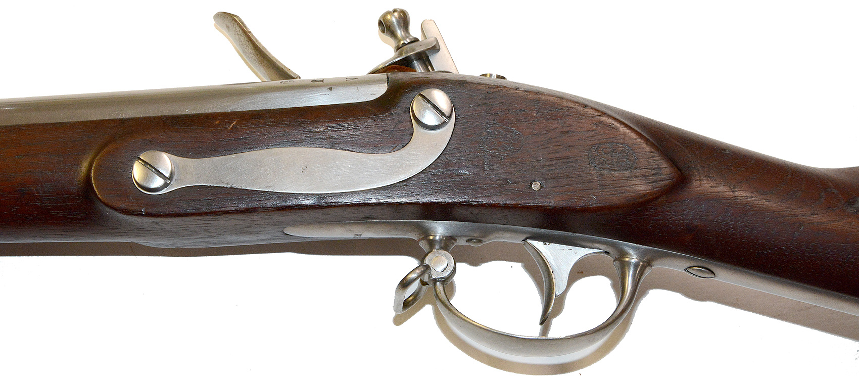 VERY ATTRACTIVE ORIGINAL M1816 TYPE III SPRINGFIELD FLINTLOCK MUSKET ...