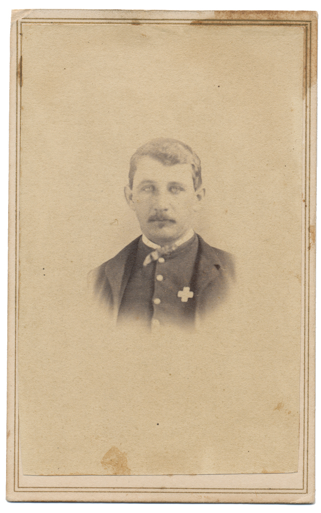 CDV OF JACOB V. HOLZER, 23RD PA INFANTRY, BIRNEY’S ZOUAVES — Horse Soldier