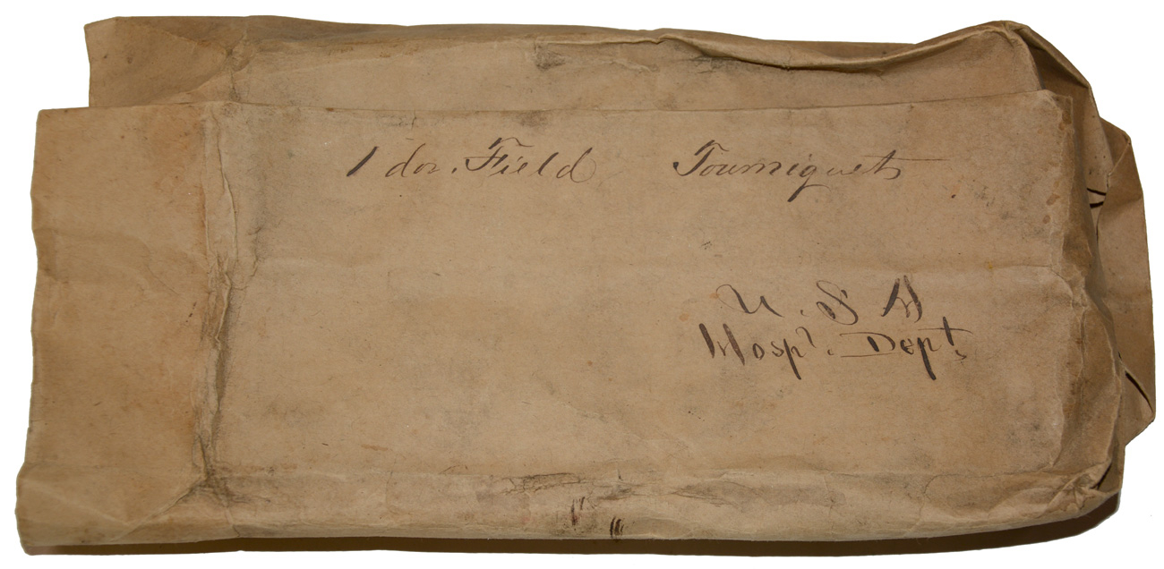 VERY RARE ORIGINAL PAPER WRAPPERS FOR FIELD TOURNIQUETS FROM U.S.A ...