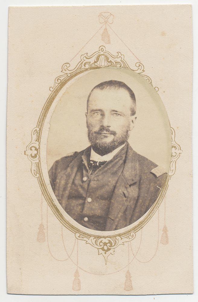 CDV OF CAPTAIN PETER HARPER, 99TH USCT — Horse Soldier