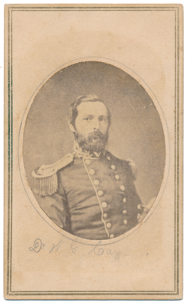 CDV OF NAVY SURGEON WILLIAM G. HAY — Horse Soldier